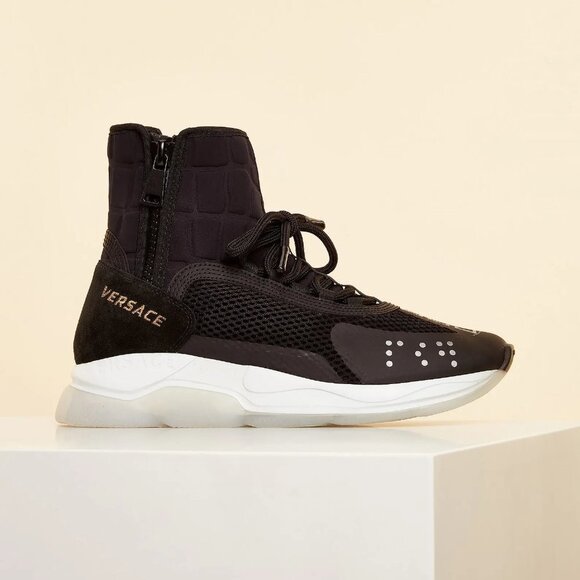 Versace | Shoes | Versace Mens Chain Reaction High Top Sneaker | Poshmark